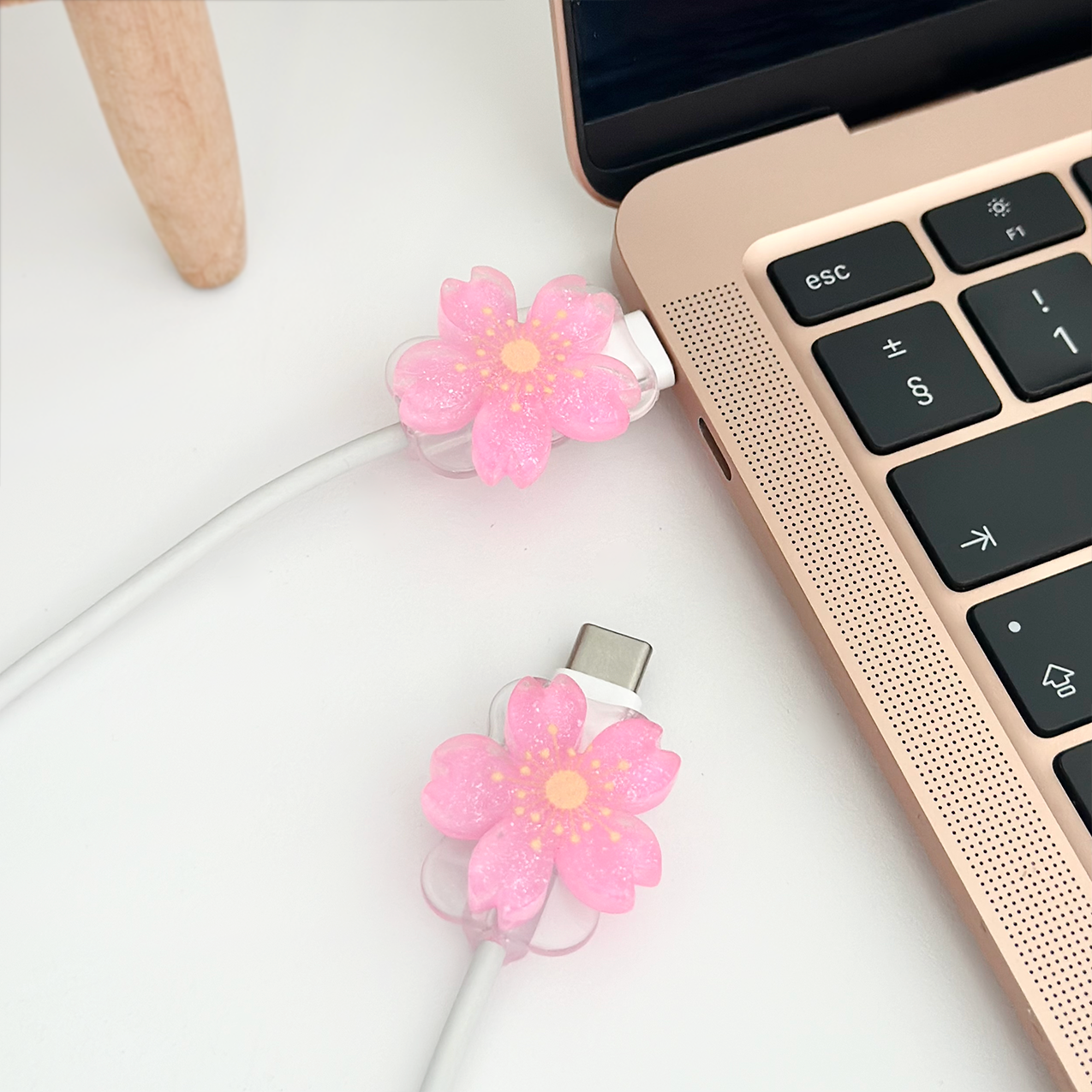 Cable Cover Charm Pack - Bright Pink Flower – Coconut Lane