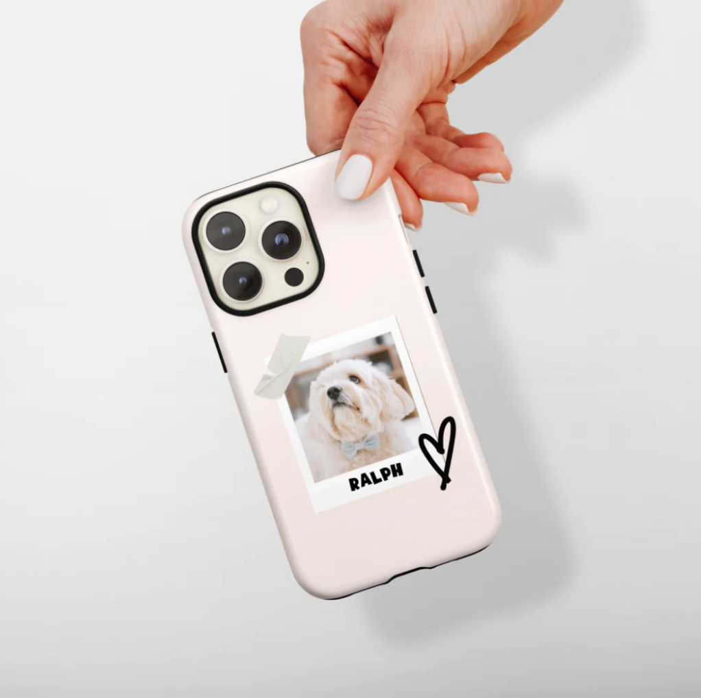 Personalised Polaroid Dog Phone Case - Upload Your Photo – Coconut Lane